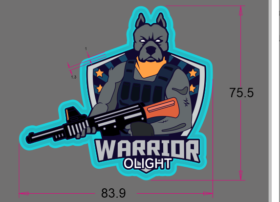 Dog Warrior Patch แพทช์สุดพิเศษ อุปกรณ์แปลภาษาหลายภาษา - Olight Thailand